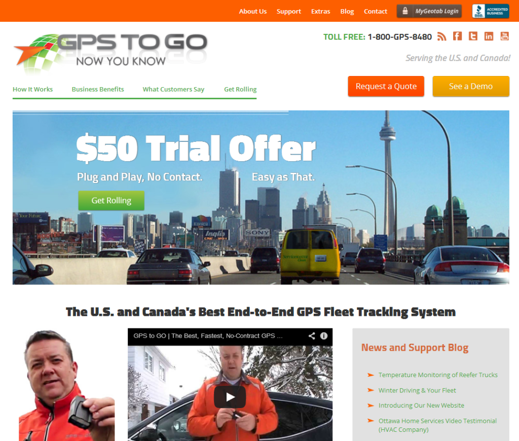 GPS to GO's New Website - How to Optimize for Conversions